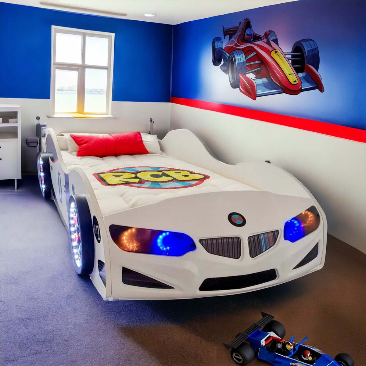 GT1 Race Car Bed With LED Lights & Sounds FX